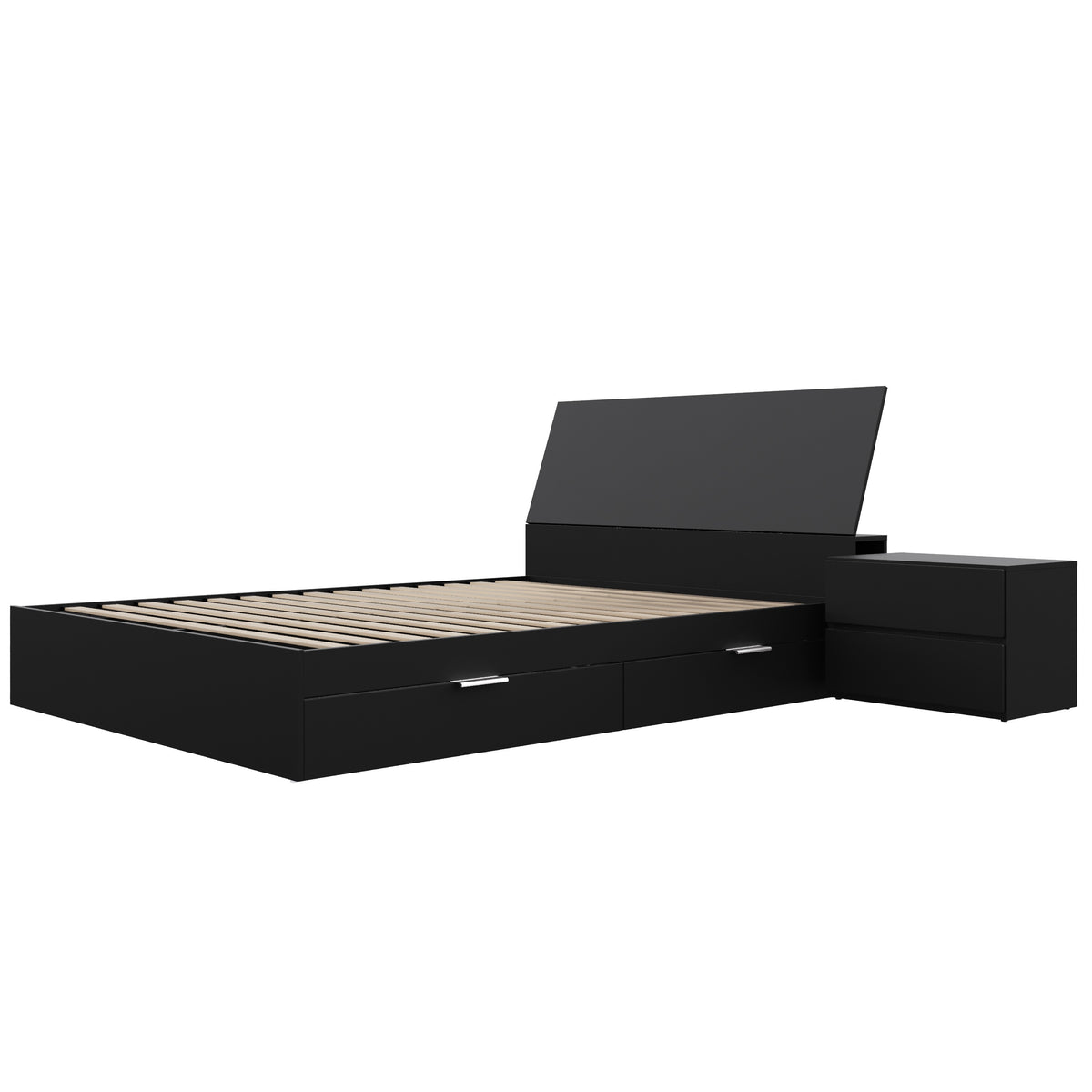 Porter 3-Piece Dual Storage Bedroom Set,1 Nightstand, Full ...